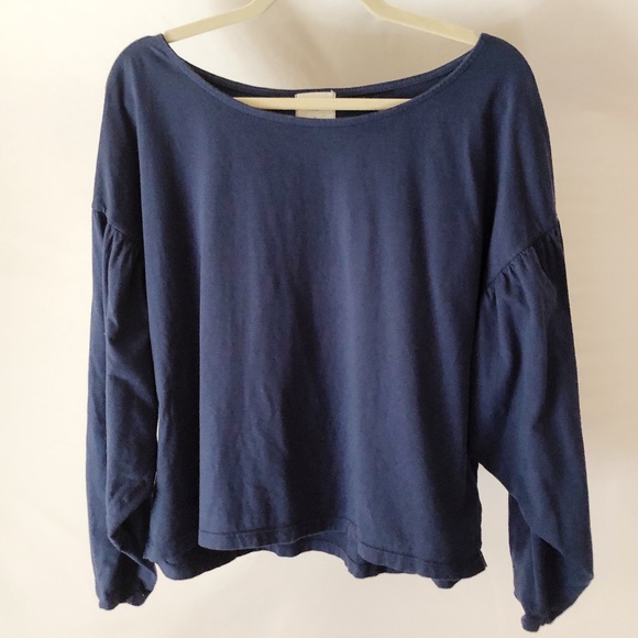 Anthropologie | Tops | Anthropologie Tla Longsleeve Blue Shirt Size M ...